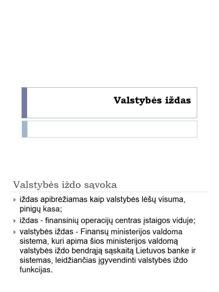 5 TEMA. Valstybes Izdas | PDF