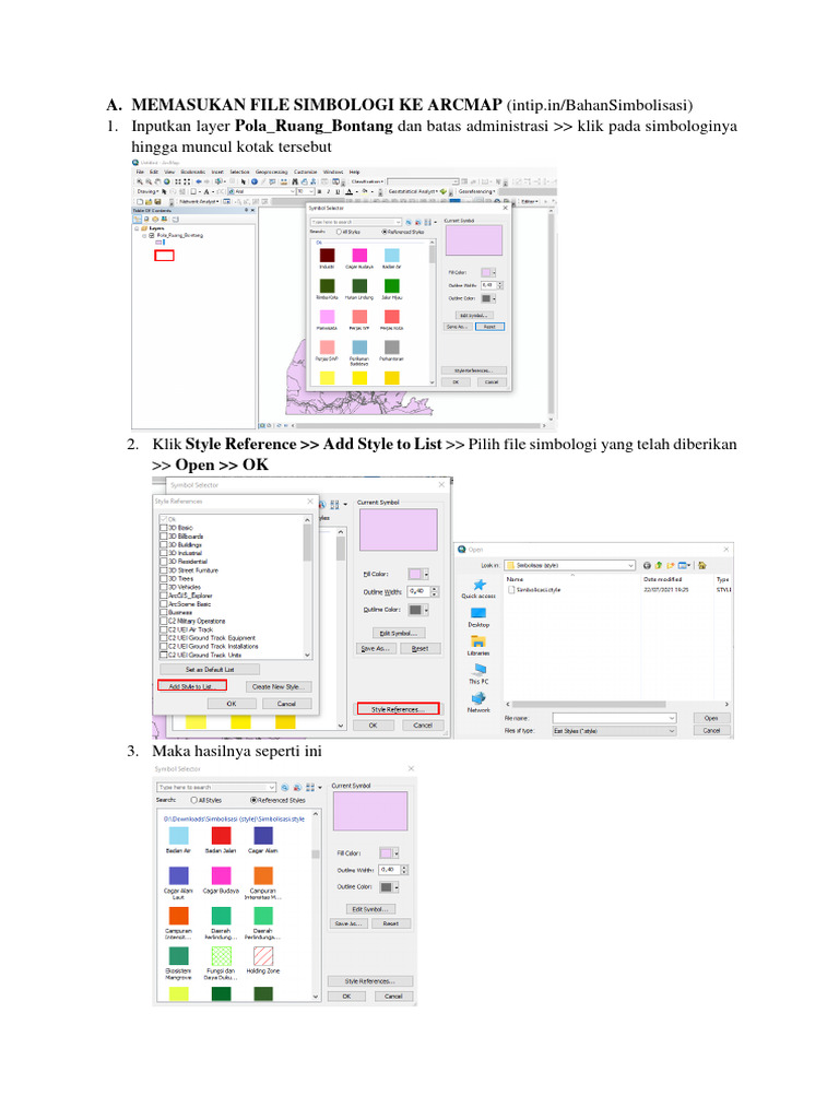 Cara Simbologi Simbolisasi ArcMap | PDF
