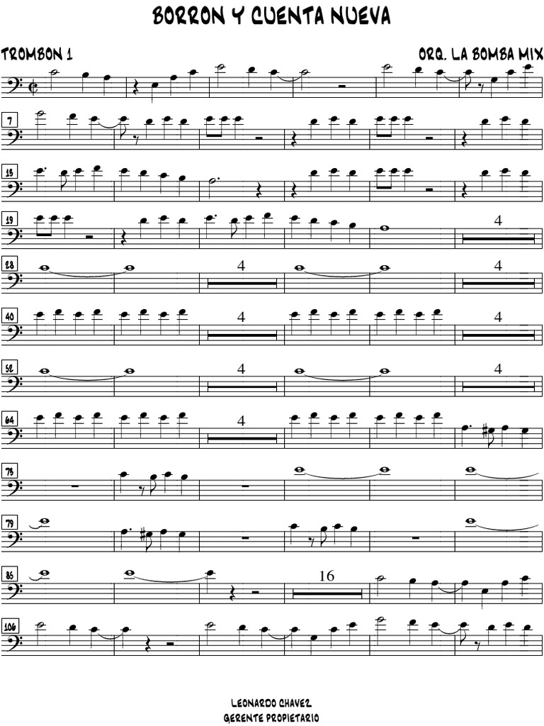 Borron y Cuenta Trombon | PDF