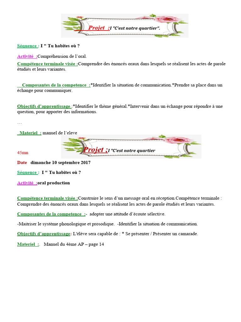 4ap. Projet1.2.3 Complet | PDF