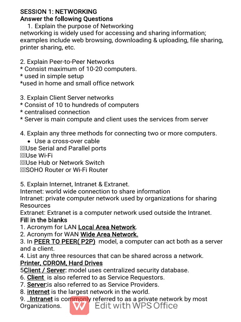 Computer Network | PDF | Wireless Lan | Ip Address