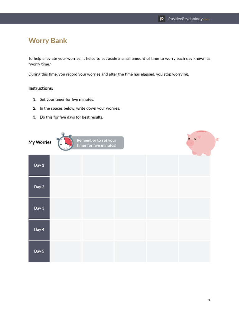 Worry Bank | PDF | Career & Growth | Lifestyle