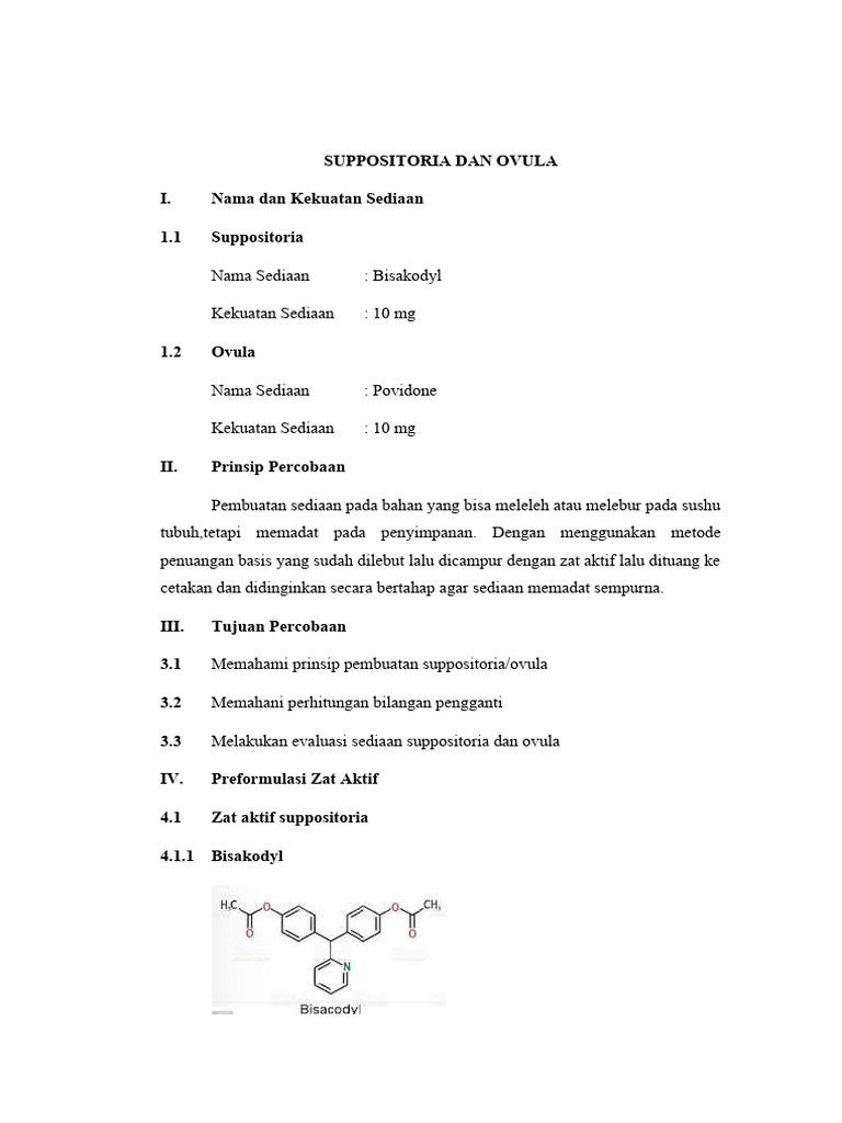 Suppositoria Dan Ovula | PDF