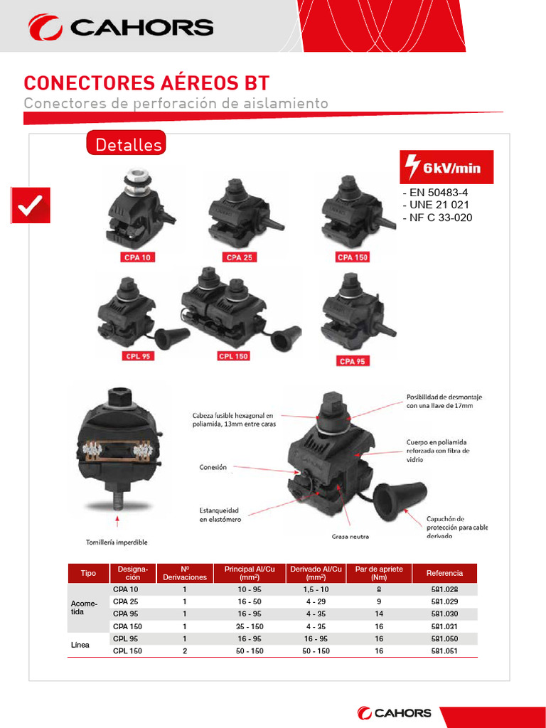 FT Conectores de Perforacion y Aislamiento 0 | PDF