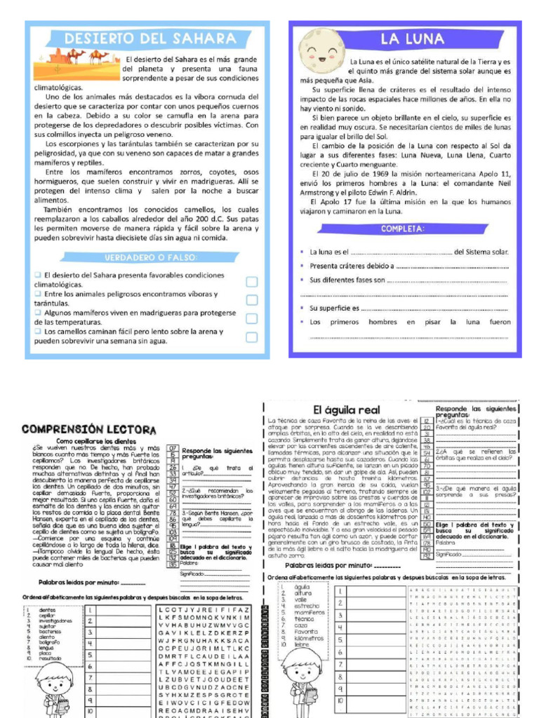Lectura 6 Grado | PDF