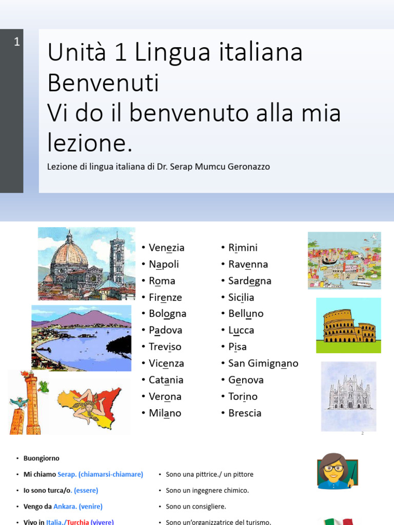 Lezione D'italiano | PDF
