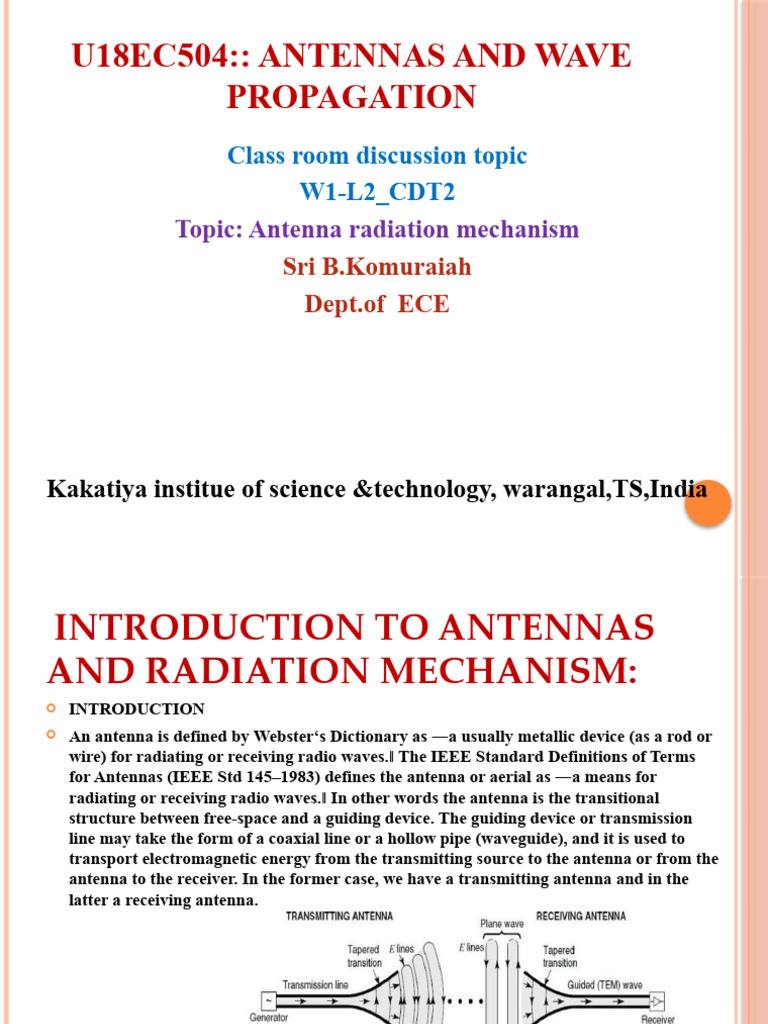 Awp PPT L2 BK | PDF | Antenna (Radio) | Magnetic Field