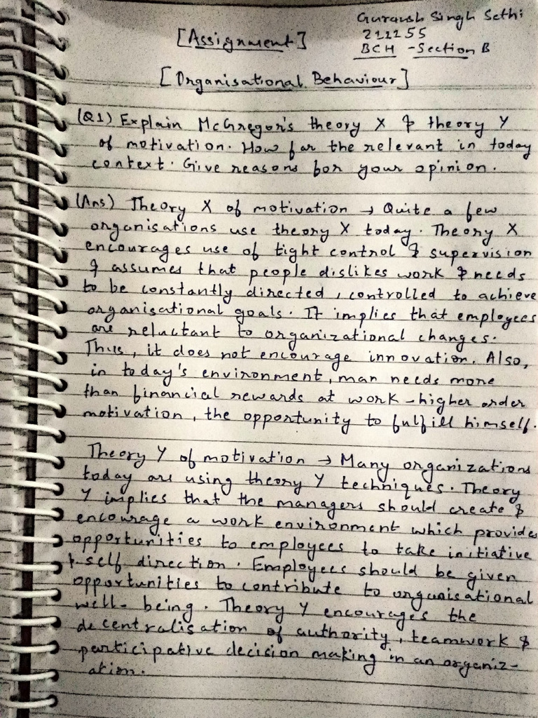 OB Assignment 211155 | PDF