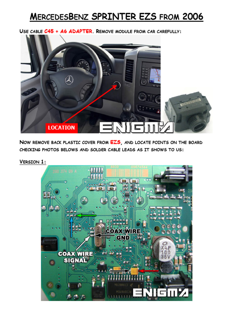 2006 Sprinter EZS Module Guide | PDF
