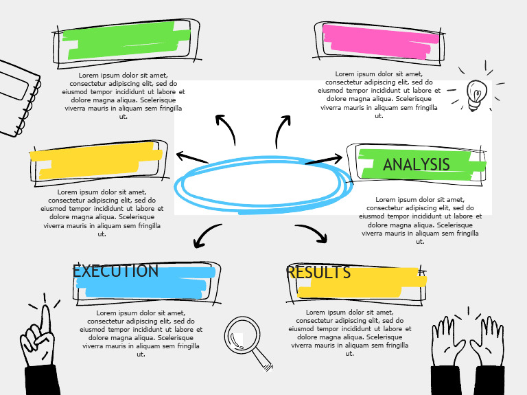 Colorful Illustrative Concept Map Graph | PDF