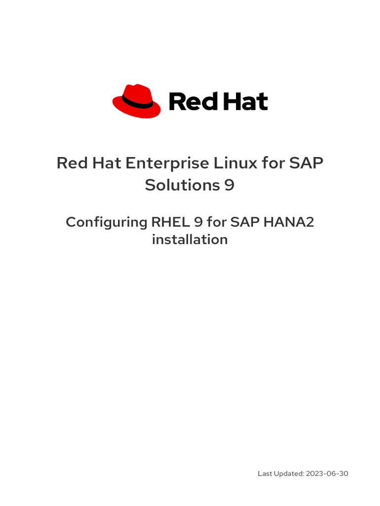 Red Hat Enterprise Linux For Sap Solutions-9-Configuring Rhel 9 For Sap ... Red Hat Enterprise Linux For Sap Solutions-9-Configuring Rhel 9 For Sap ...
