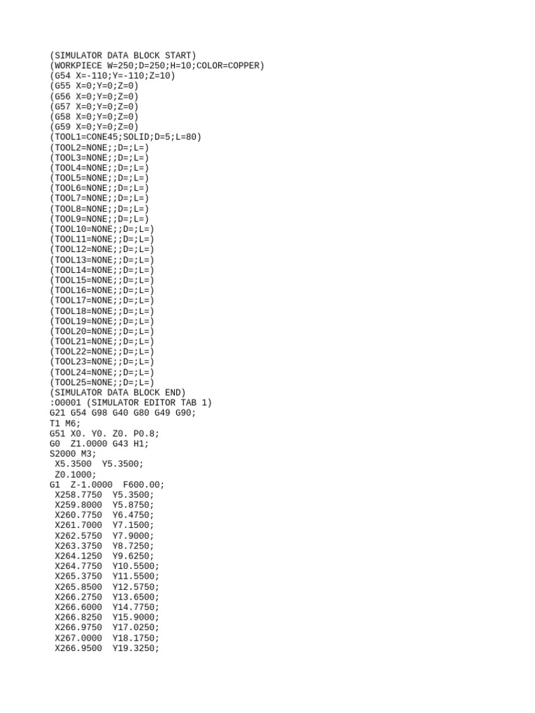 CAM Example 01 | PDF | Home & Garden | Technology & Engineering