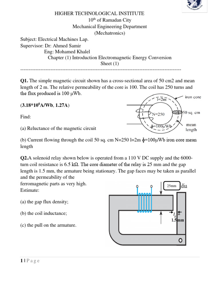 Sheet | PDF | Inductor | Electricity