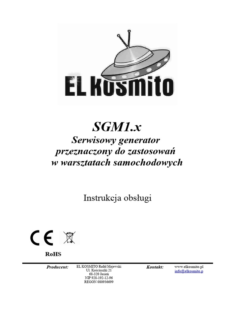 SGM1 Instrukcja sgm1 | PDF