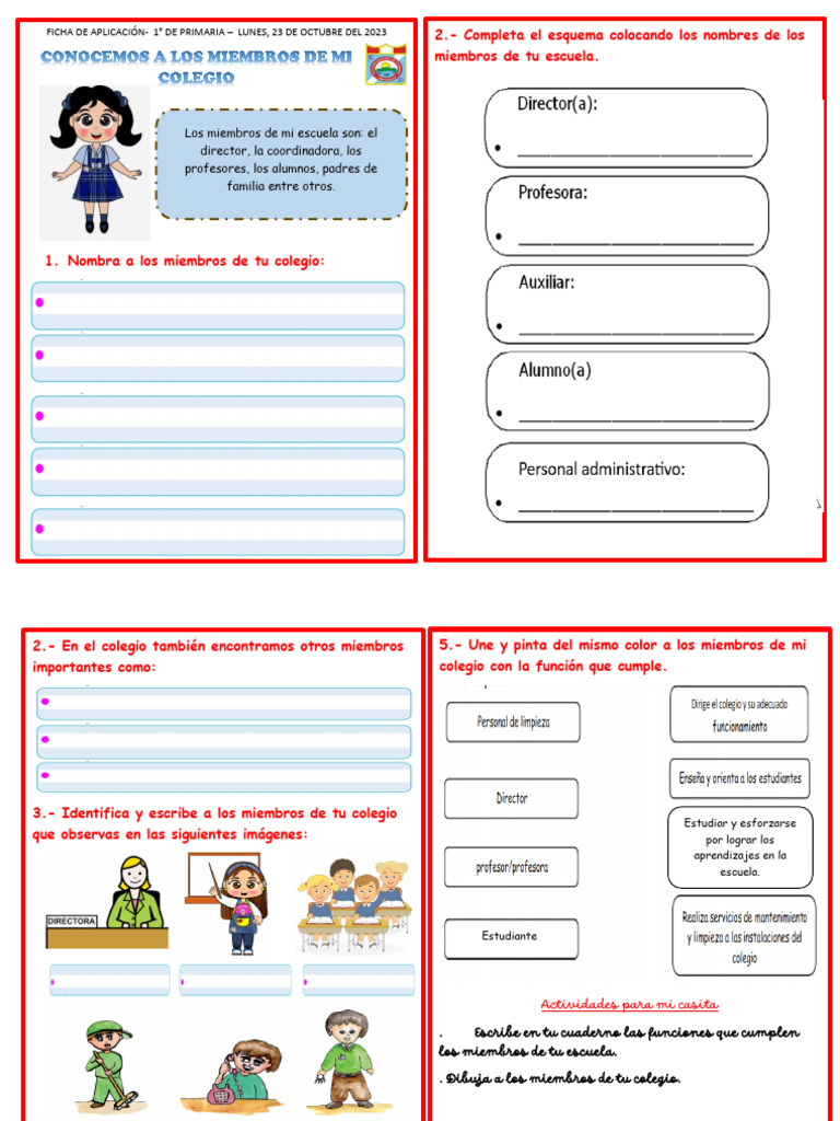 Ficha Psocial Miembros de Mi Colegio | PDF