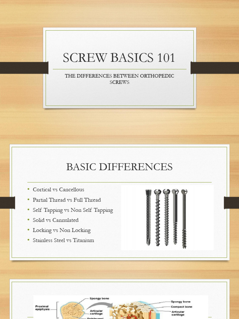 Screw Basics 101 | PDF