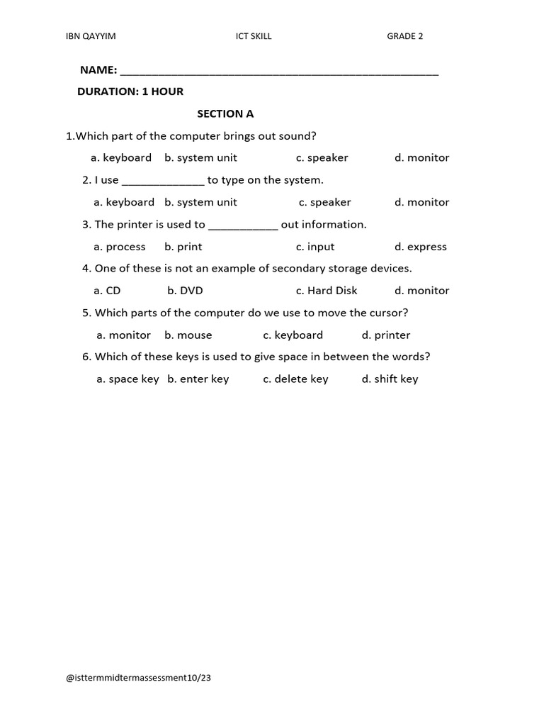 Ict 2 Exam | PDF | Computers