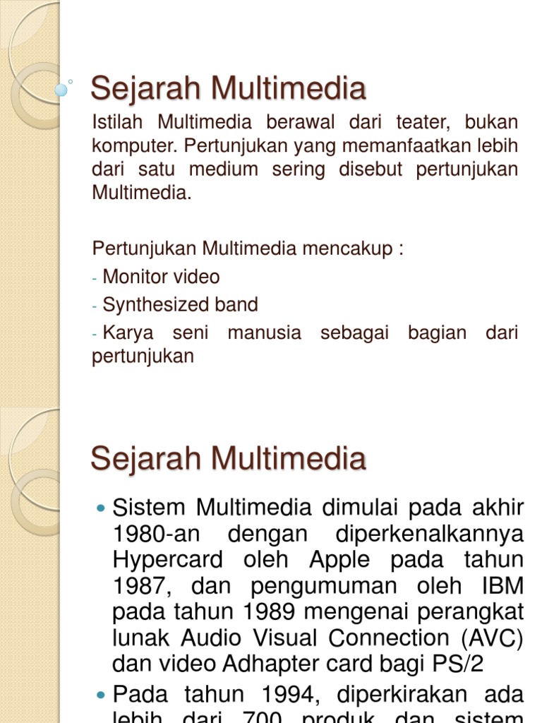Sejarah Multimedia | PDF