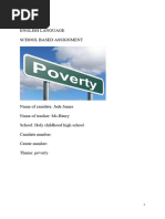 English Sba Final Draft | PDF | Poetry | Poverty