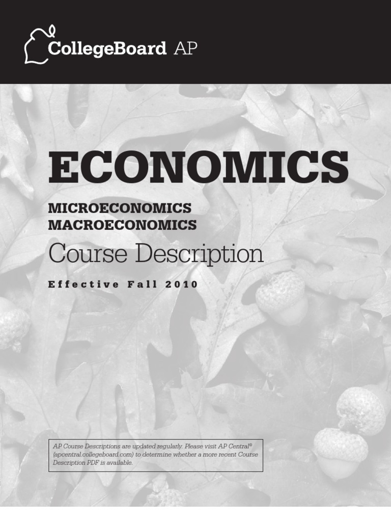 AP Economics Course Description | PDF
