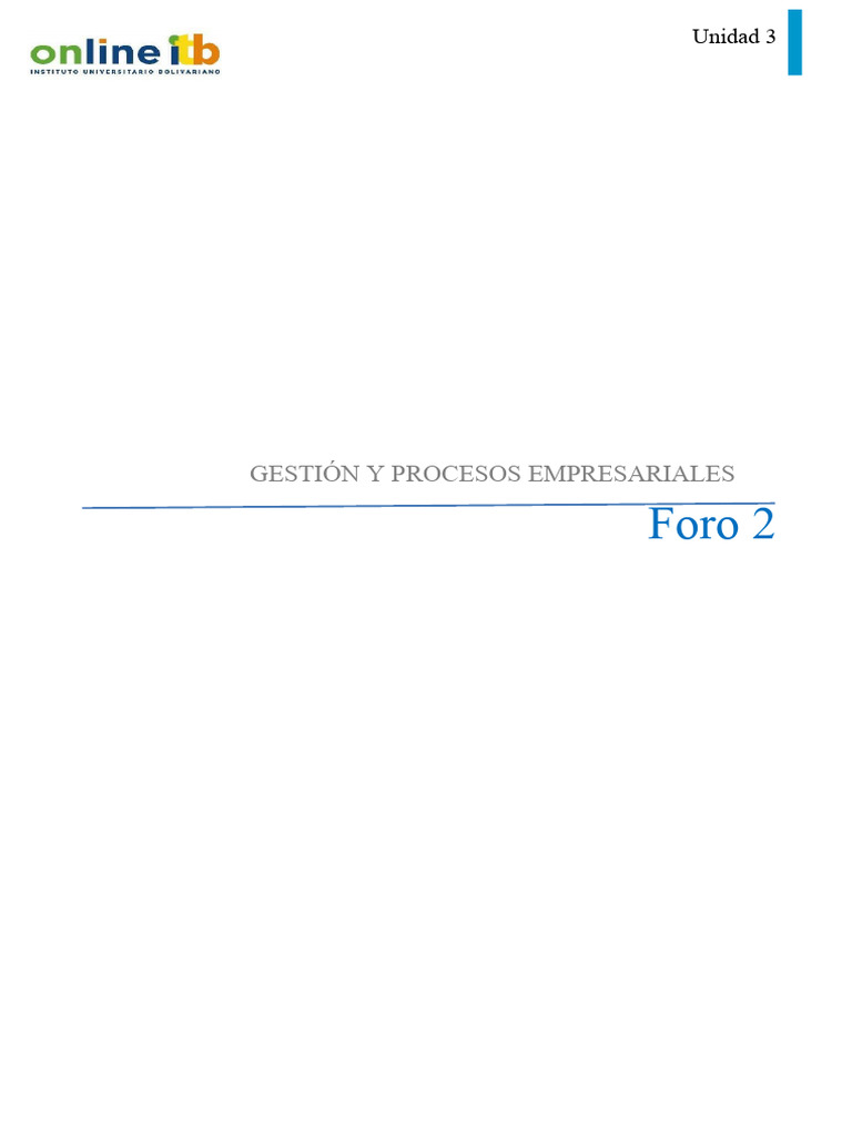Orientaciones para El Foro 2 | PDF