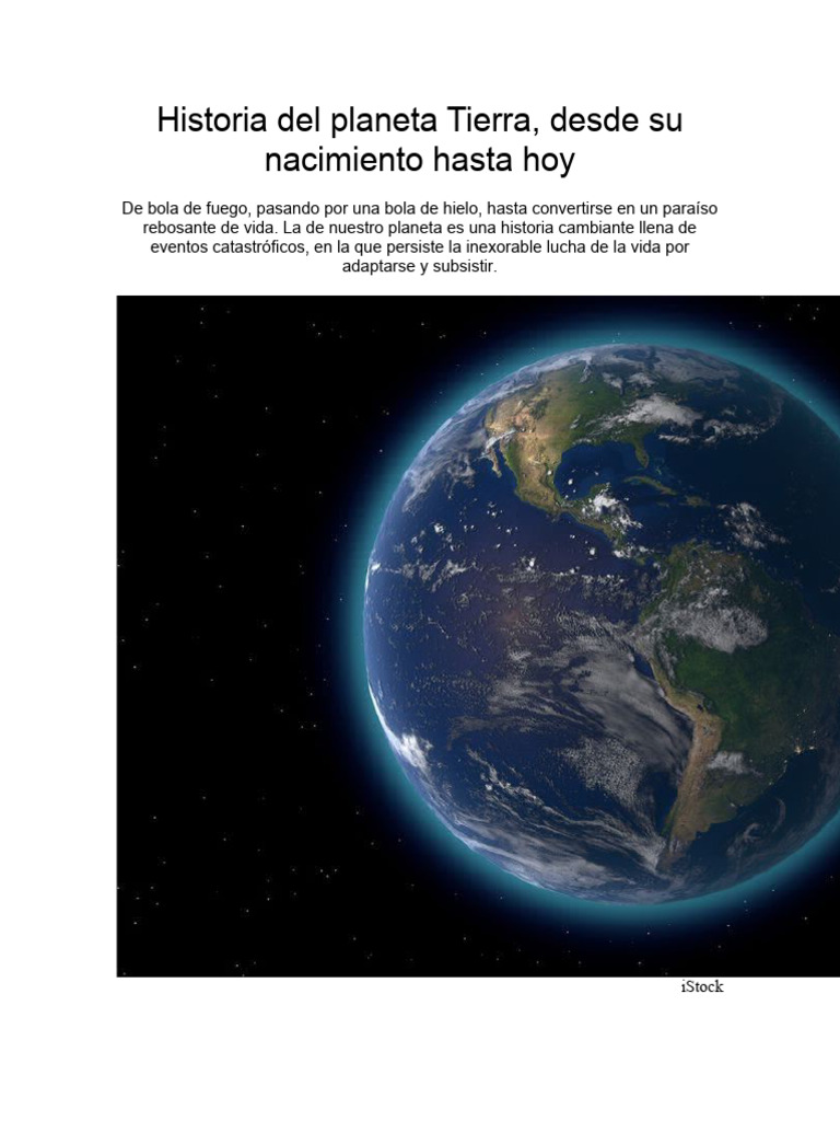 Historia Del Planeta Tierra | PDF