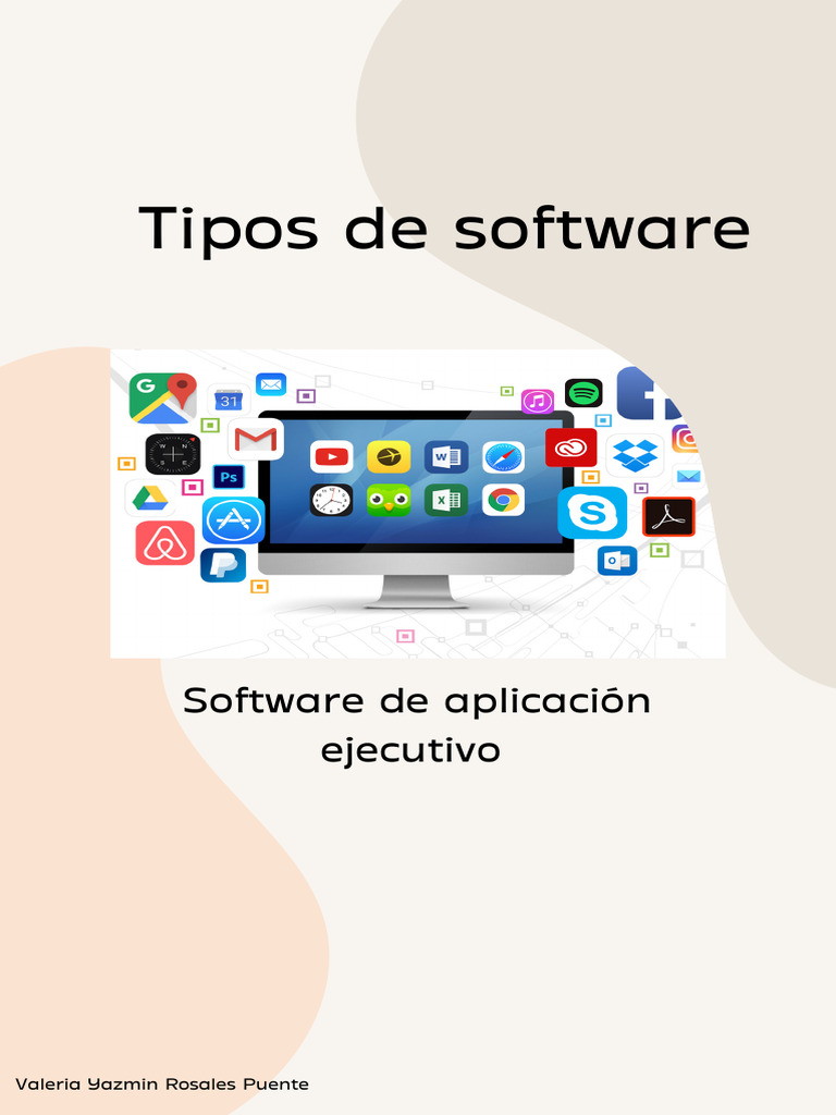 Tipos de Software | PDF | Software | Software de la aplicacion