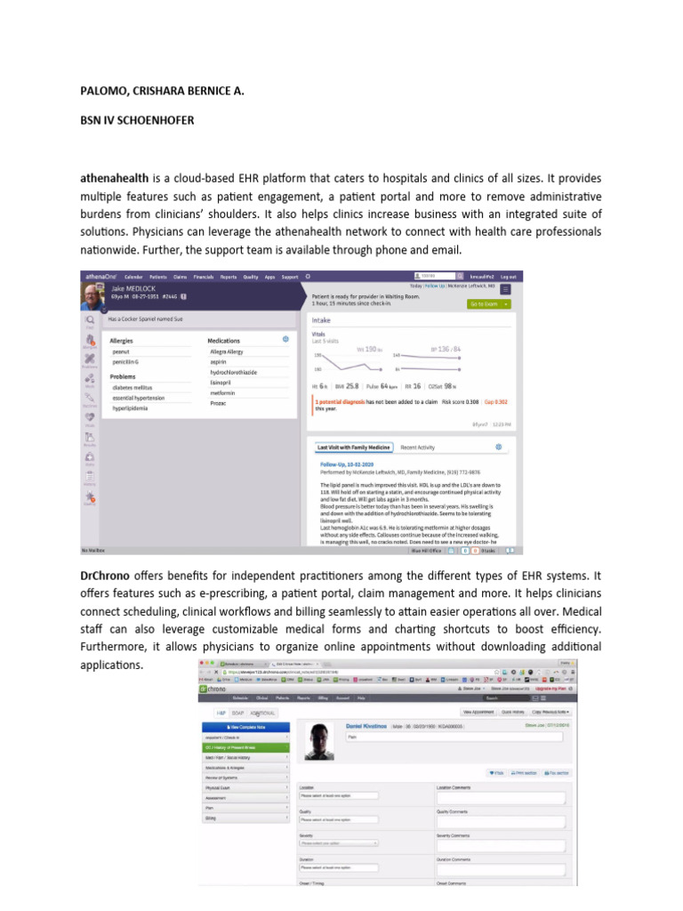 Ehr Pdf Electronic Health Record Health Sciences