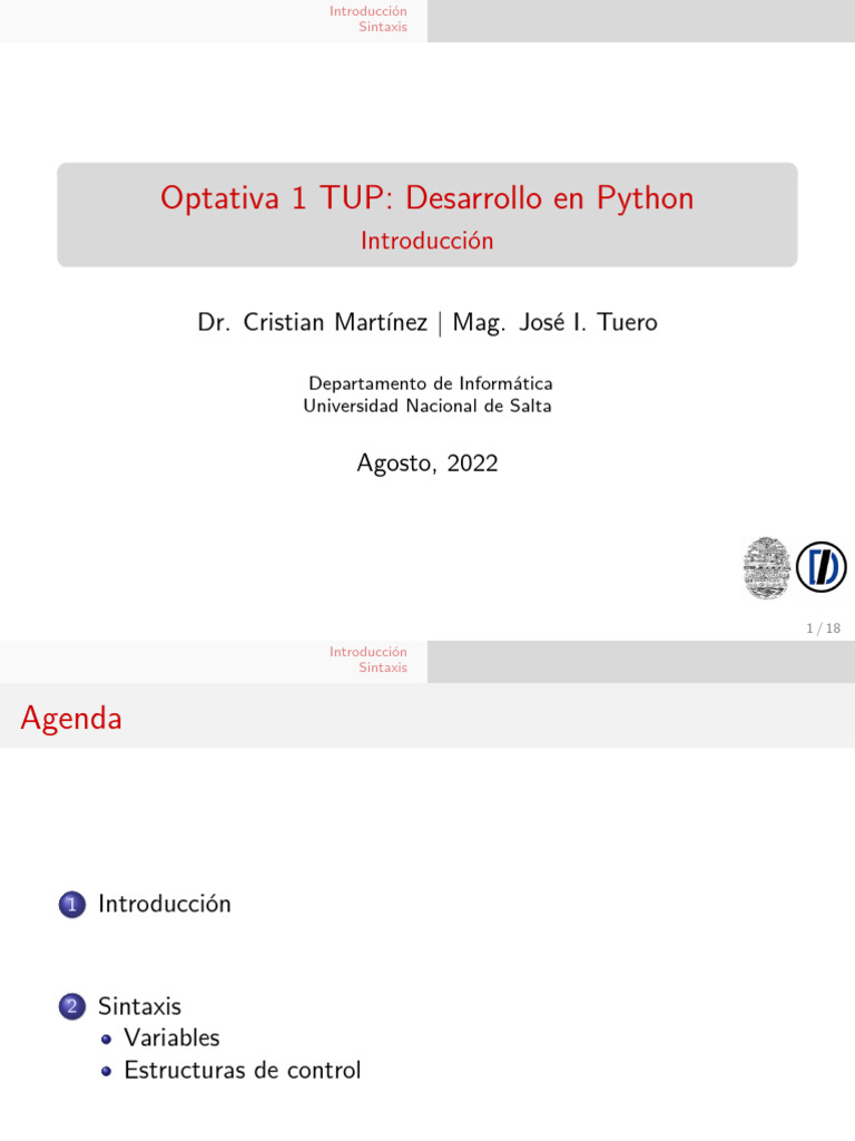 Python Clase 1 | PDF | Python (lenguaje de programación) | Flujo de control