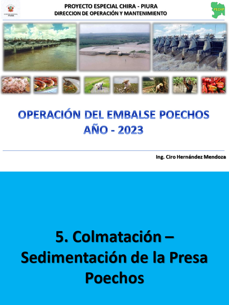 PECHP Sedimentacion y Seguridad de Poechos | PDF | Reservorio ...