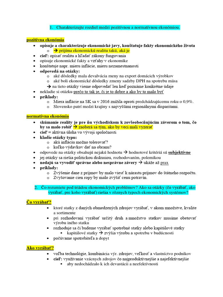 Zaklady Ekonomie | PDF