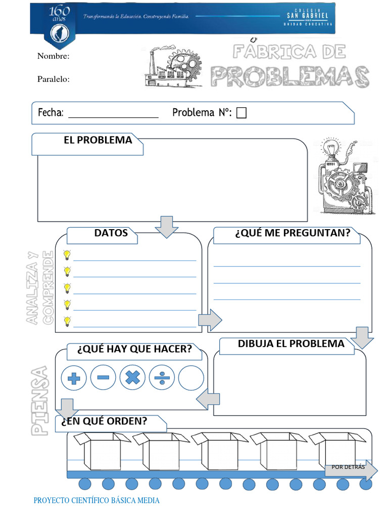 Plantilla Resolución de Problemas Fábrica | PDF