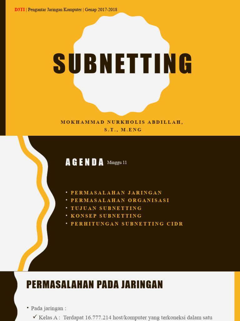 Minggu 11 12 Subnetting Pdf