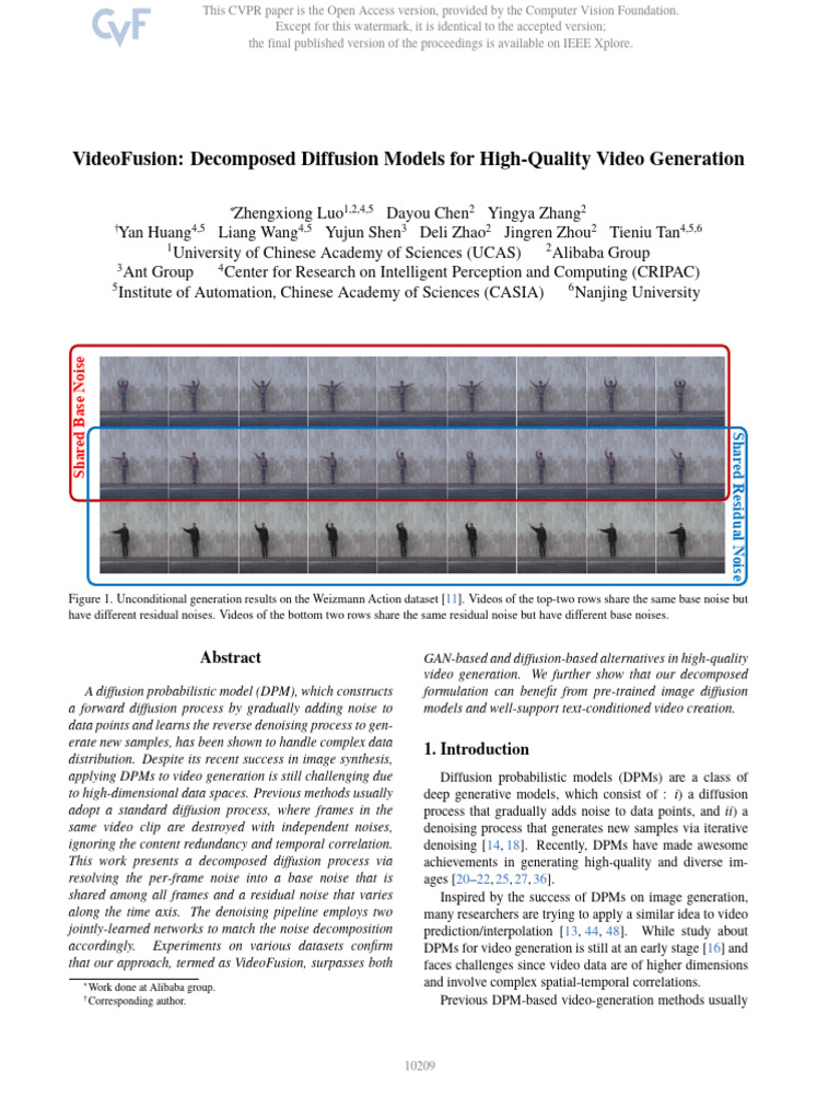 VideoFusion: Enhancing Video Coherence | PDF | Errors And Residuals | Video