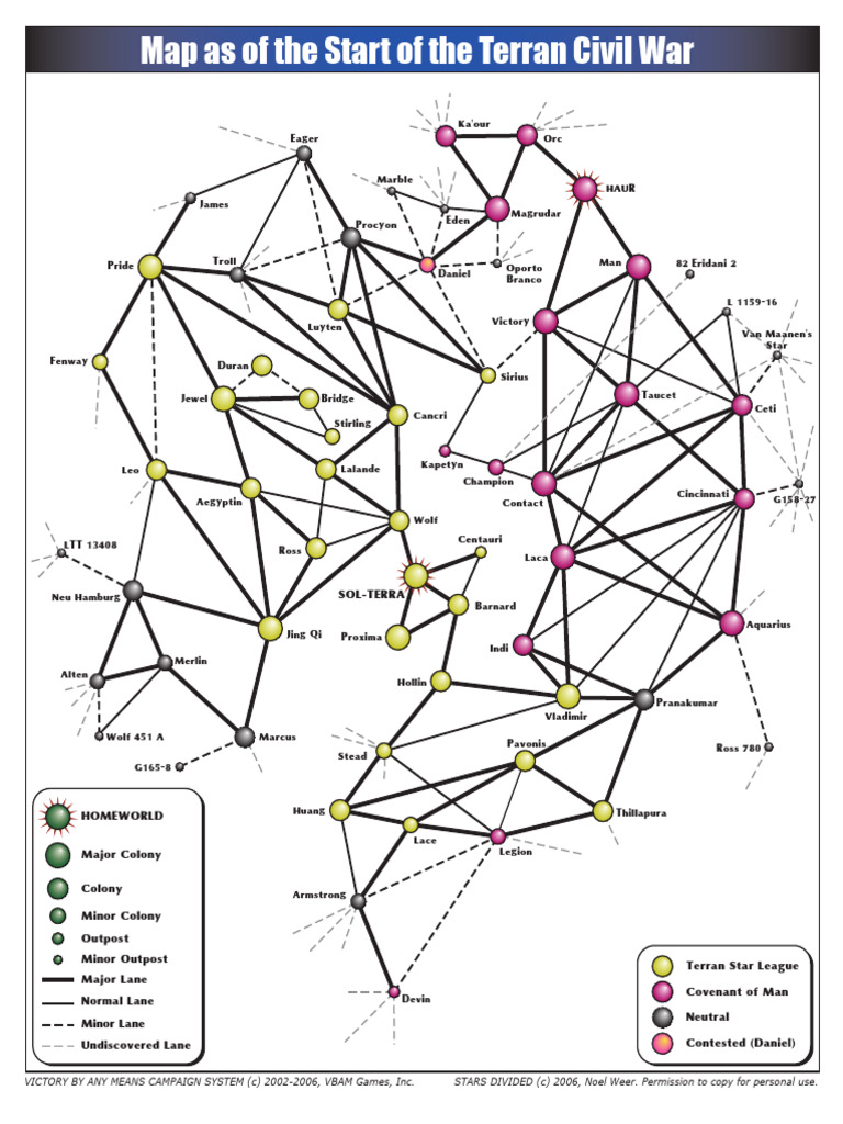 Stars Divided Civil War Map | PDF