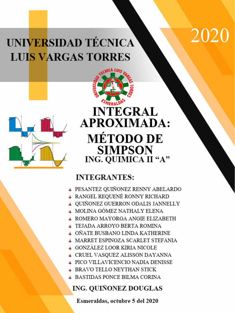 Matematicas. Metodo de Simpson 3° | PDF | Integral | Conceptos matemáticos
