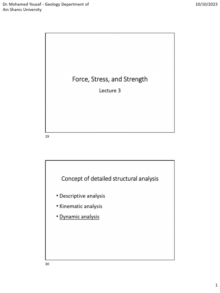 GEOL 301 - Lecture 3 | PDF | Deformation (Engineering) | Fracture