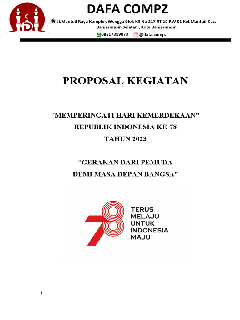 Proposal 17an Dafa Compz 3 | PDF