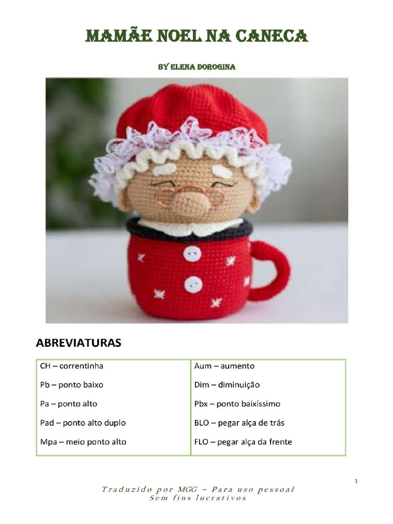 Caneca Com Mamãe Noel - MGG2 | PDF