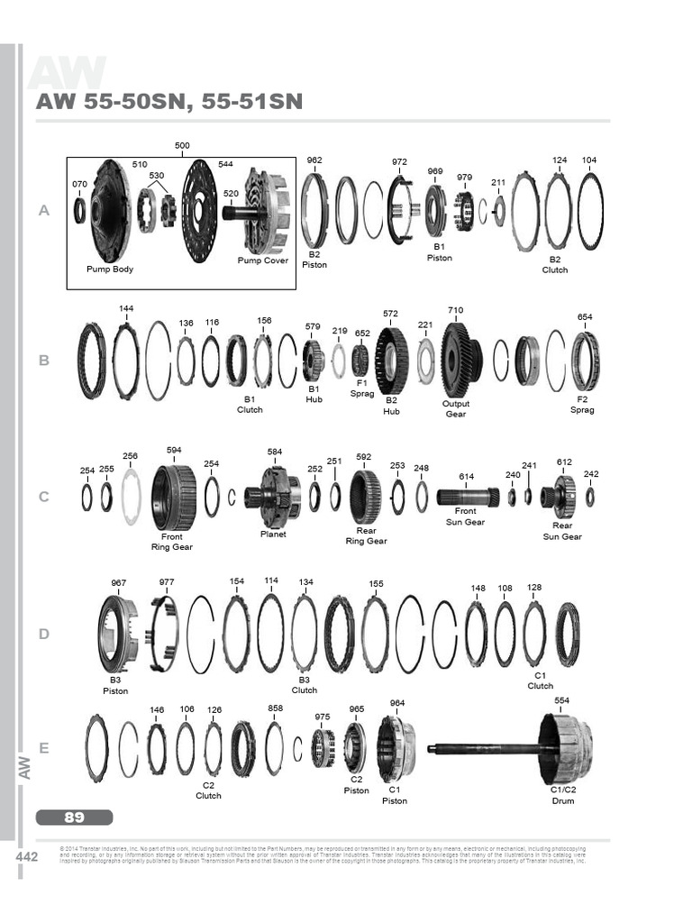 Aw 55-50SN, 55-51SN | PDF | Gear | Clutch