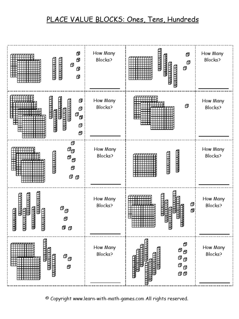 Place Value Base Ten Blocks | PDF