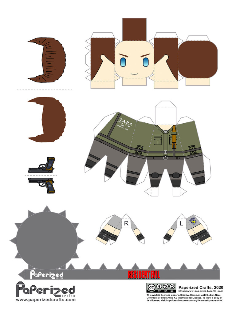 Resident Evil - Chris Redfield Papercraft | PDF