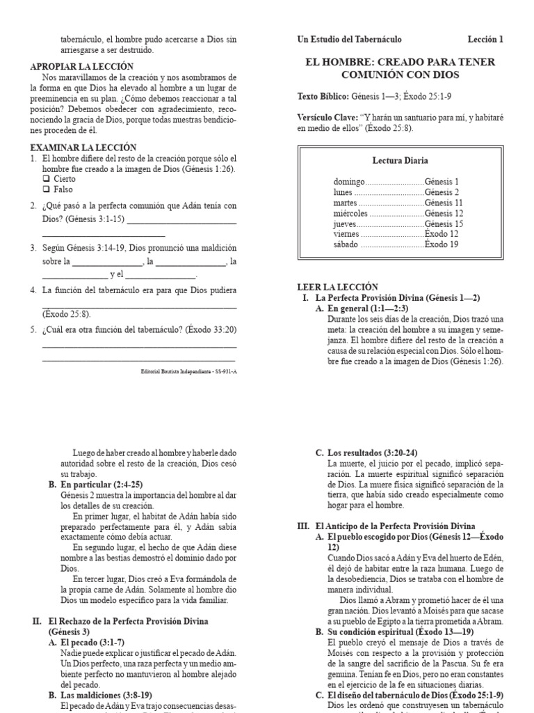 Tabernaculo | PDF | Libro del éxodo | Libro de números