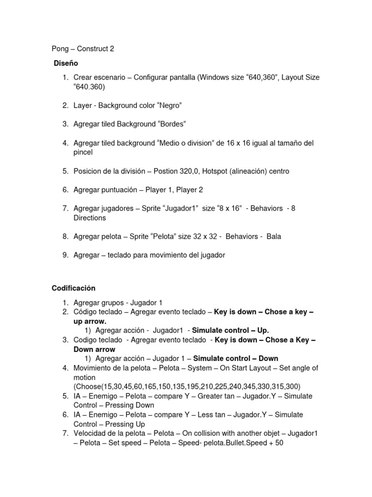 Manual Practicas Construct 2 | PDF