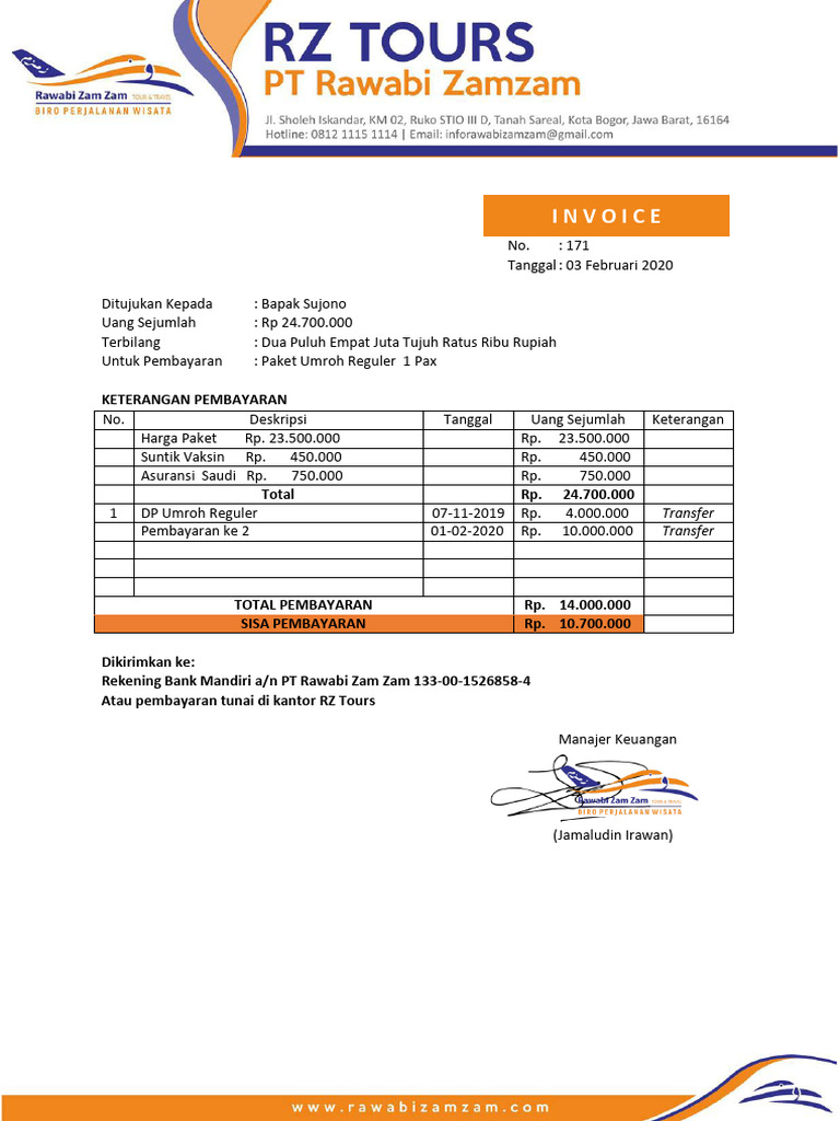Invoice Tagihan | PDF