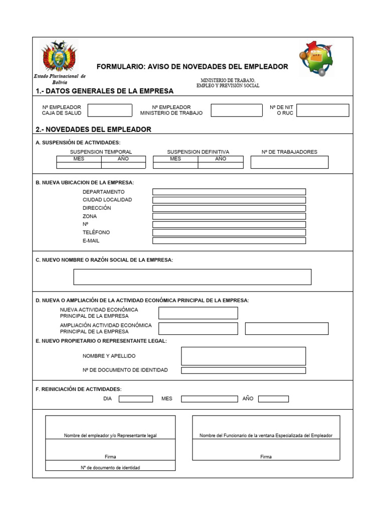 Formulario Disciplinar De Funcionario