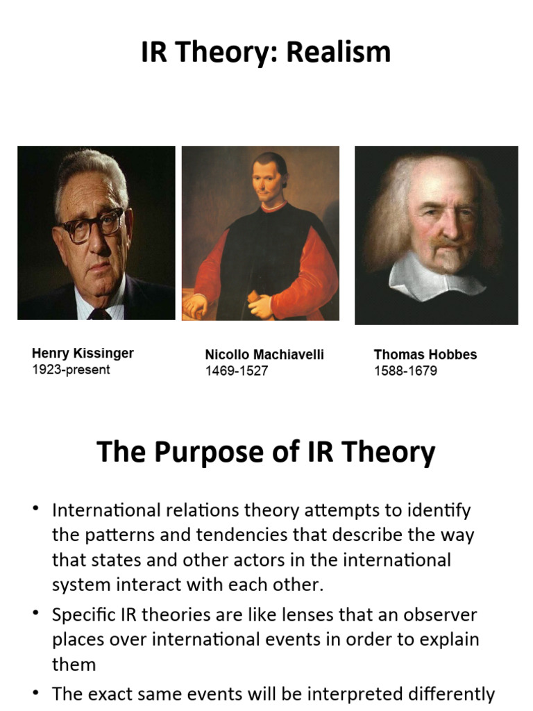 Realism POL 203 Lecture Power Point | PDF | Philosophical Theories ...