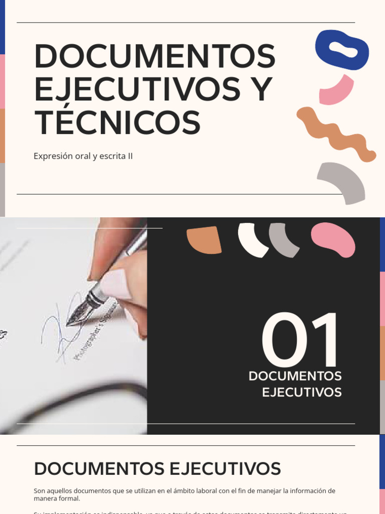 Tipos de Documentos Ejecutivos y Técnicos | PDF | Business | Comunicación