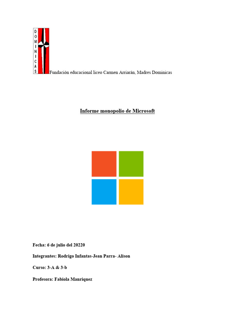 Caso de Monopolio Microsoft | PDF | Microsoft | Monopolio