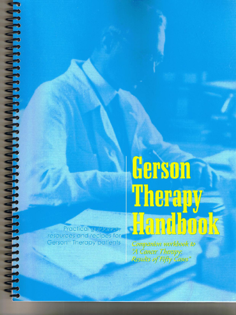 Max Gerson - Gerson Therapy Handbook | PDF